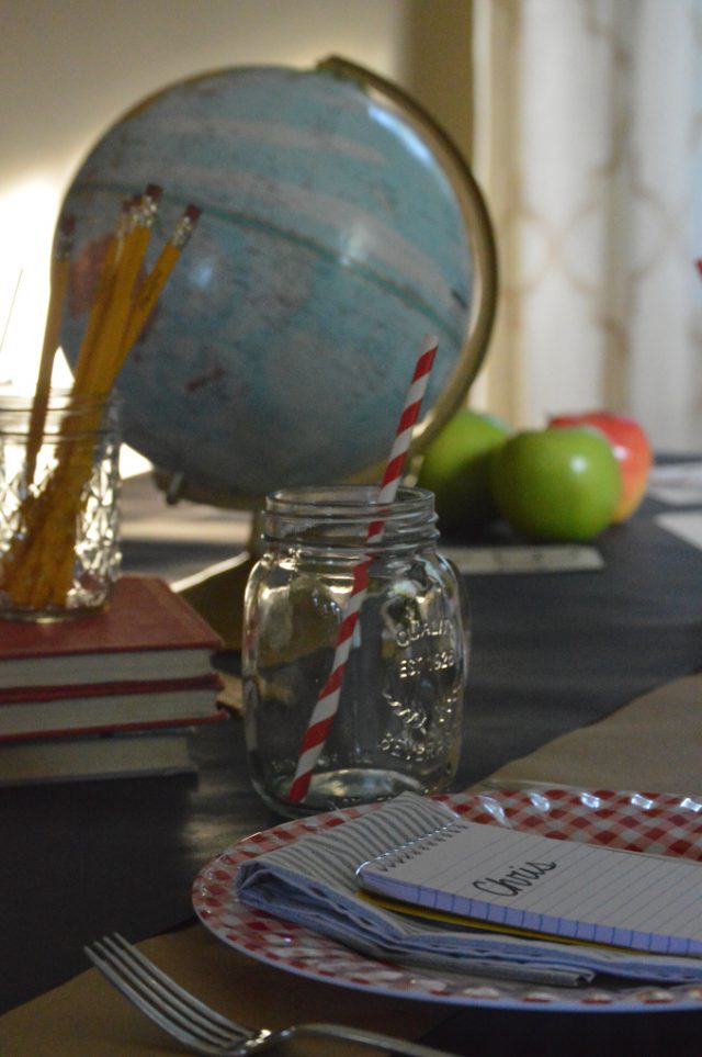 Vintage Inspired Back to School Tablescape - My Family Thyme