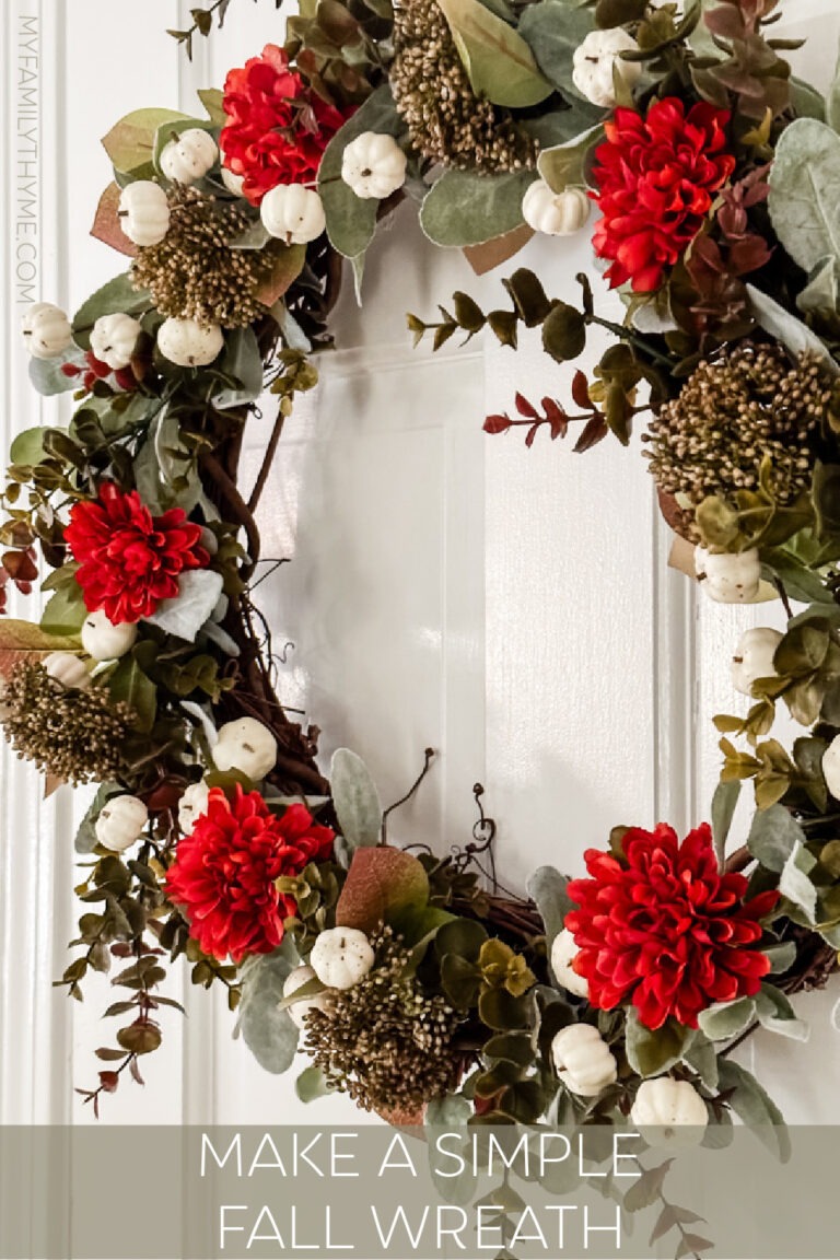 Make a Simple Fall Wreath - My Family Thyme