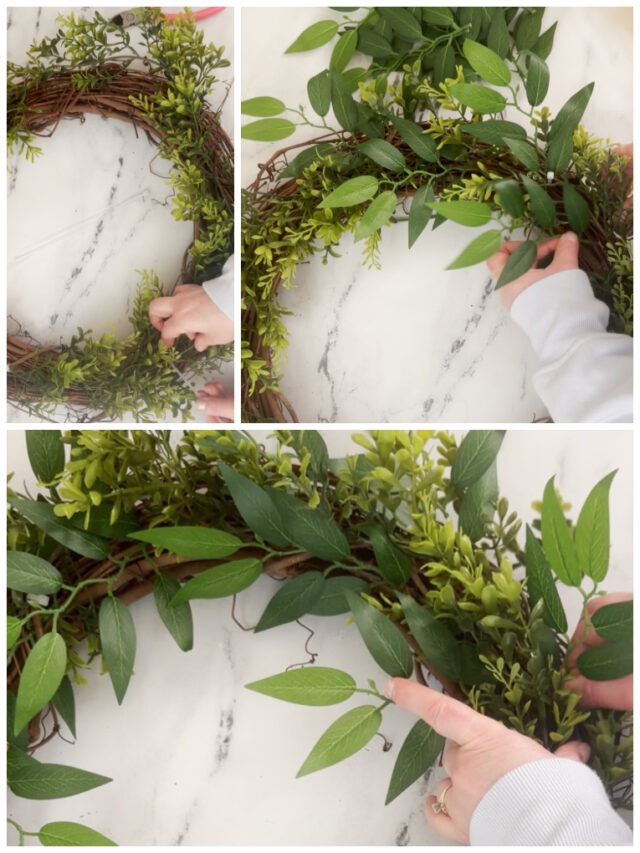 How to Make an Easy DIY Floral Spring Wreath - My Family Thyme