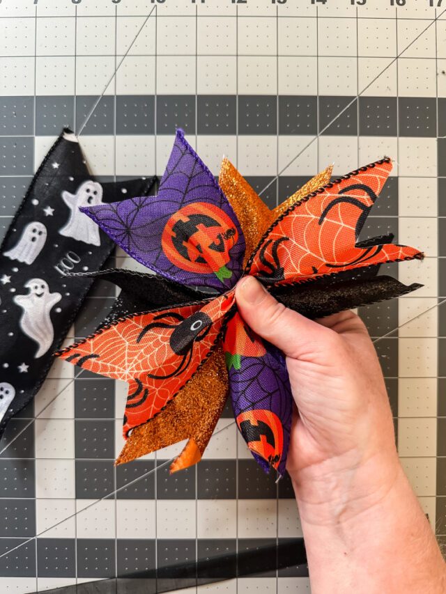 How to Make DIY Ribbon Wreath in 3 Easy Steps - My Family Thyme